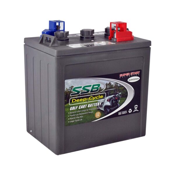 GC6V225AH SSB Golf Cart Deep Cycle Battery – Camden Battery Warehouse